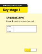 Download [PDF] 2016 Key Stage 1 P2 Reading Answer Booklet English ...