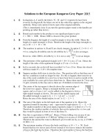 Download [PDF] 2015 UKMT European IMC Grey Kangaroo Solutions ...