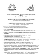 Download [PDF] 2012 UKMT European IMC Pink Kangaroo Questions ...