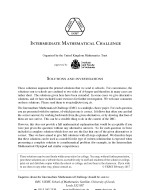 Download [PDF] 2017 UKMT UK IMC Solutions Intermediate Mathematical ...