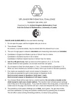 Download [PDF] 2007 UKMT UK JMC Questions Junior Mathematical Challenge ...