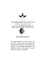 Download [PDF] 2000 UKMT UK JMC Solutions Leaflet Junior Mathematical ...