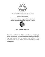 Download [PDF] 2002 UKMT UK JMC Solutions Leaflet Junior Mathematical ...
