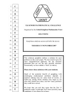 Download [PDF] 2007 UKMT UK SMC Solutions Leaflet Senior Mathematical ...