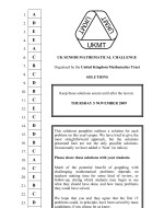 Download [PDF] 2009 UKMT UK SMC Solutions Leaflet Senior Mathematical ...