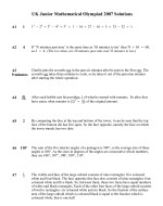Download [PDF] 2007 UKMT UK JMO Solutions Junior Mathematical Olympiad ...