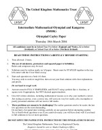 Download [PDF] 2004 UKMT IMOK Cayley Questions Intermediate Mathematical Olympiad and Kangaroo ...