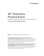 [PDF] 2016 AP Chemistry Practice Exam MCQ Multiple Choice Questions ...