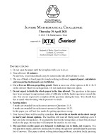 Download [PDF] 2021 UKMT UK JMC Questions Junior Mathematical Challenge ...