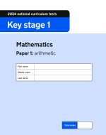 Download [PDF] 2024 Key Stage 1 Year 2 - Mathematics Paper 1 arithmetic ...
